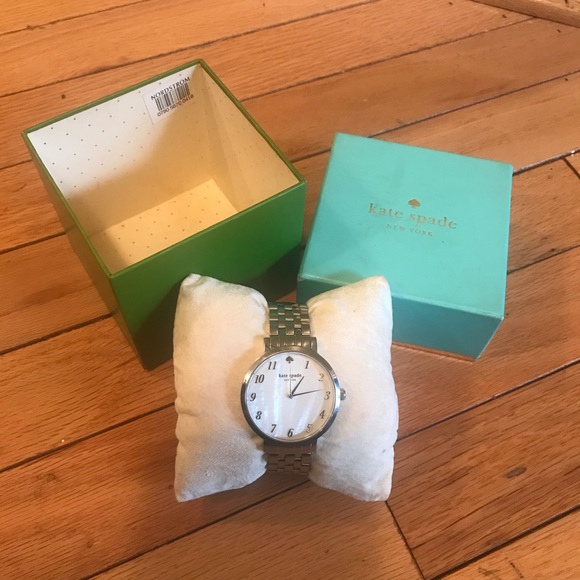 kate spade | Accessories | Kate Spade Pearl Face Silver Watch | Poshmark